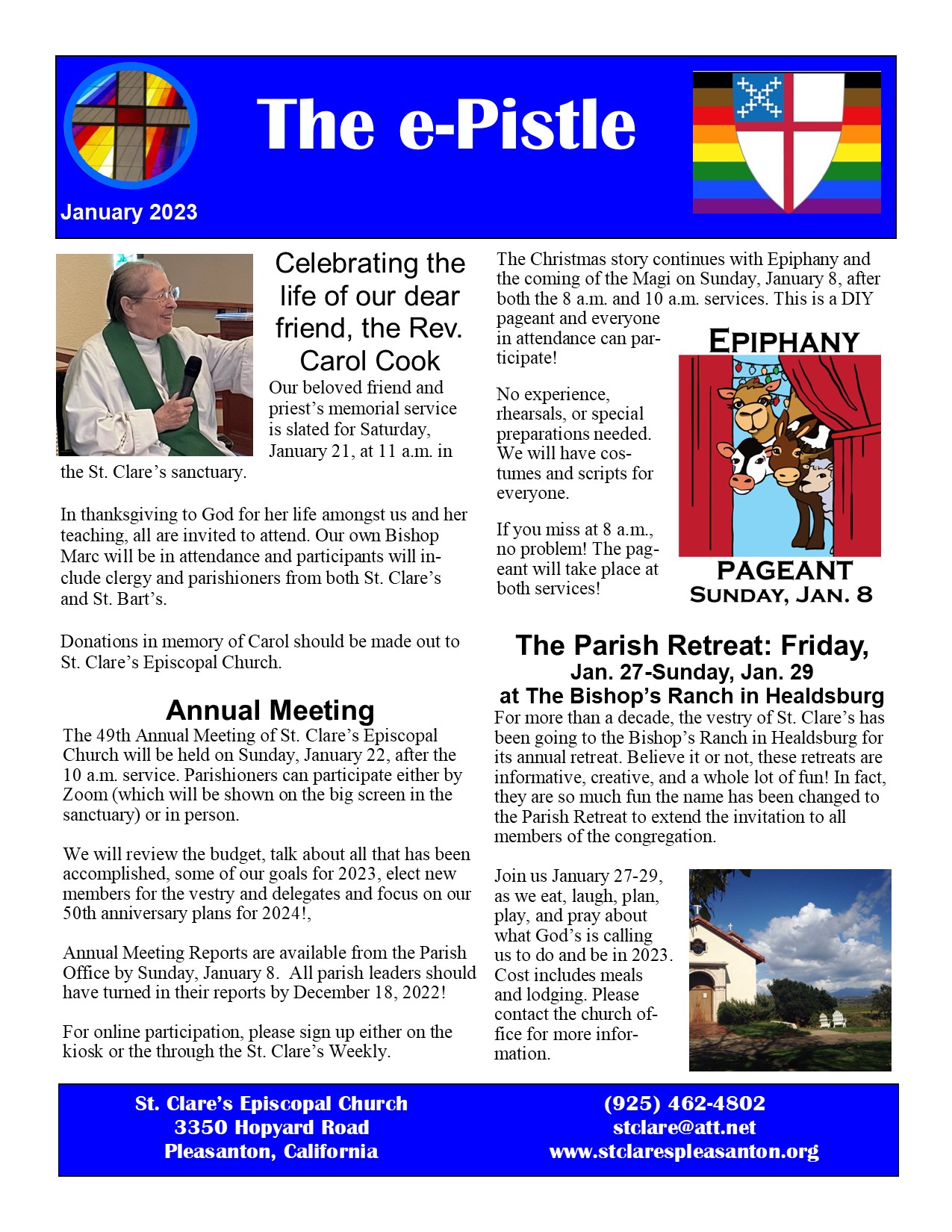 e-Pistle – St. Clare's Episcopal Church